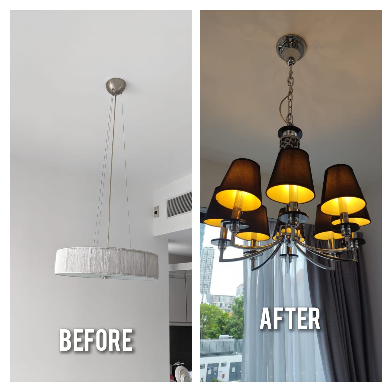 Hanging Light Replacement - Reliable Electrical Services